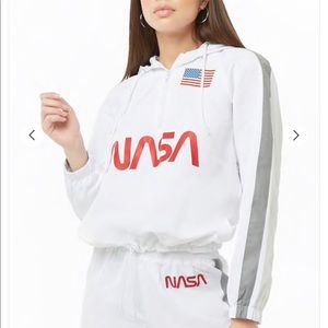 Forever 21 | Jackets & Coats | Nasa Reflective Hooded Anorak | Poshmark